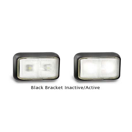 10 x LED Autolamps 58WMB 12-24 Volt Front End Black Bracket Marker Lam ...